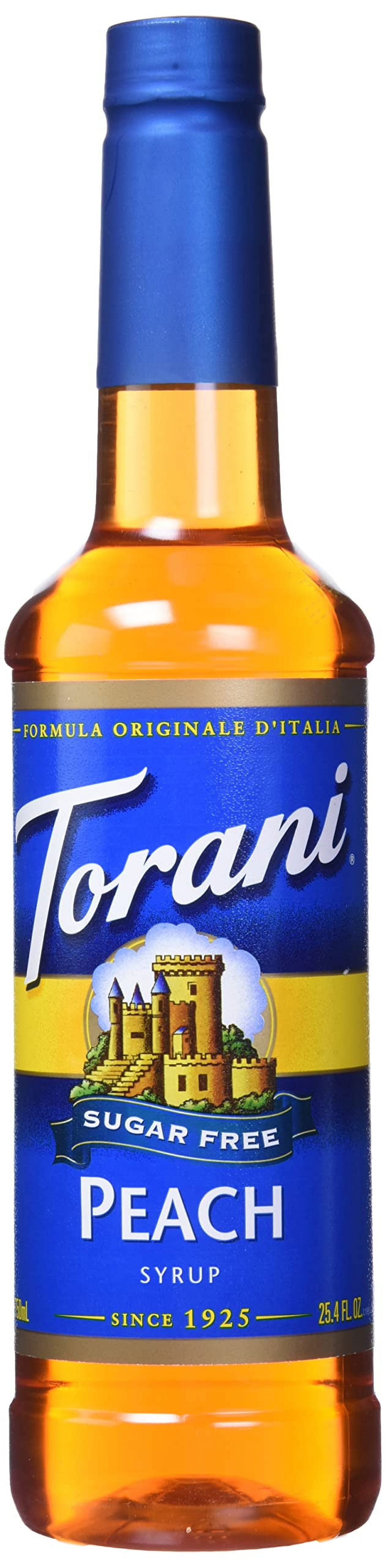 Torani Sugar Free Syrup, Peach, 25.4 Ounce (Pack Of 1) - Walmart.com