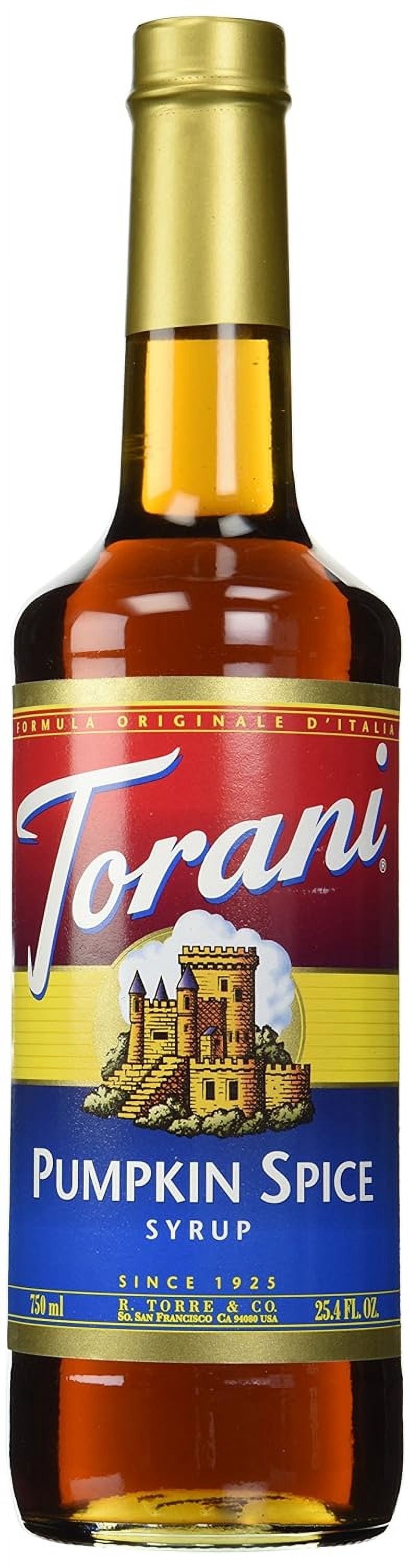 Torani Pumpkin Spice Syrup 750ml, Original Formula D'Italia - Walmart.com