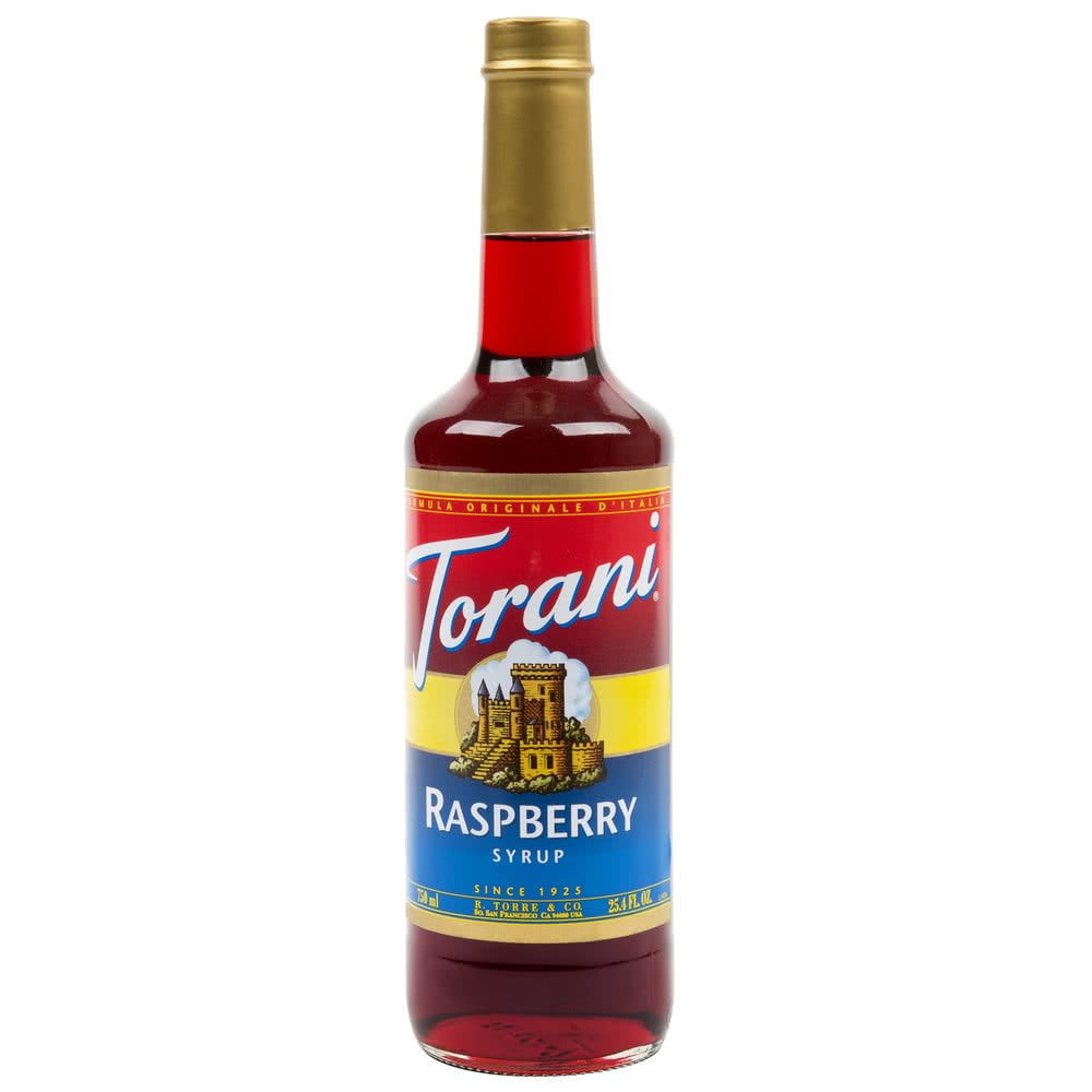 Torani Kosher Raspberry Syrup, 2 Pack, 25.4 Oz Bottles, Glass, Shelf ...