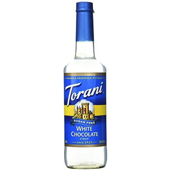 Torani White Chocolate Sugar Free Syrup cs 12/750 ml - Walmart.com