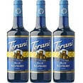 Torani Syrup, Sugar Free Blue Raspberry, 750mL Bottles (Pack of 3 ...