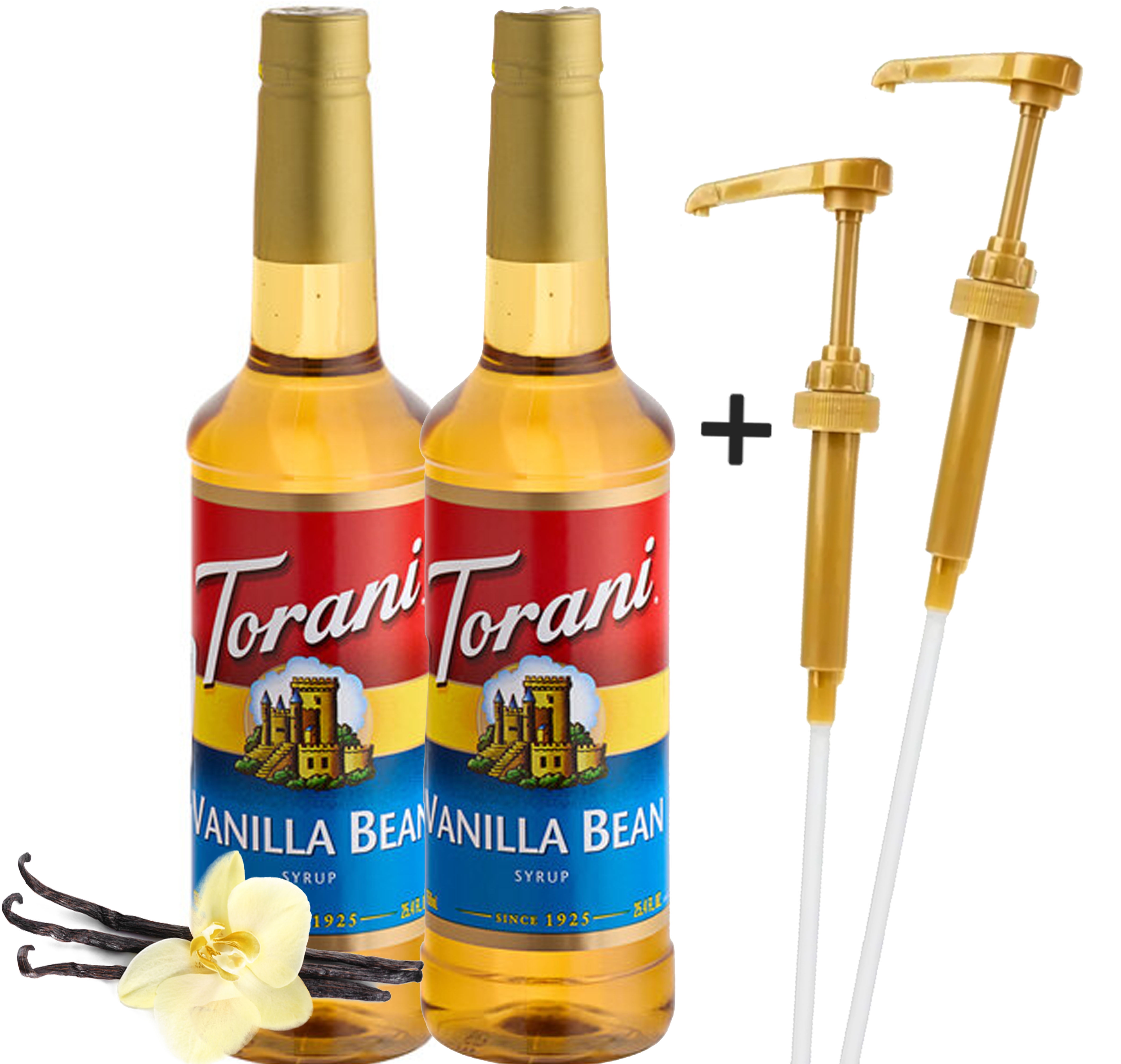 Torani Vanilla Bean Flavoring Syrup 24.5 oz (750 mL) Plastic Bottle ...
