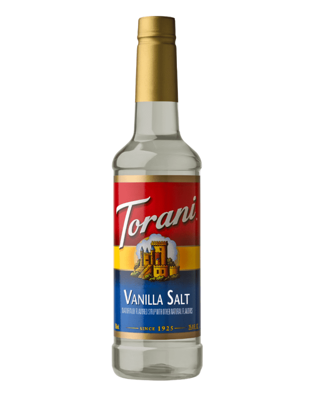 Torani Vanilla Salt Flavoring Syrup, Drink Mix, Handcrafted Soda ...