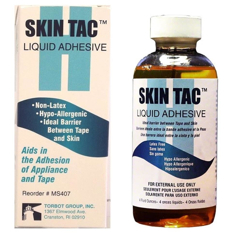 Torbot Skin Tac Liquid Adhesive Barrier 4 fl oz Non-Latex Hypo ...