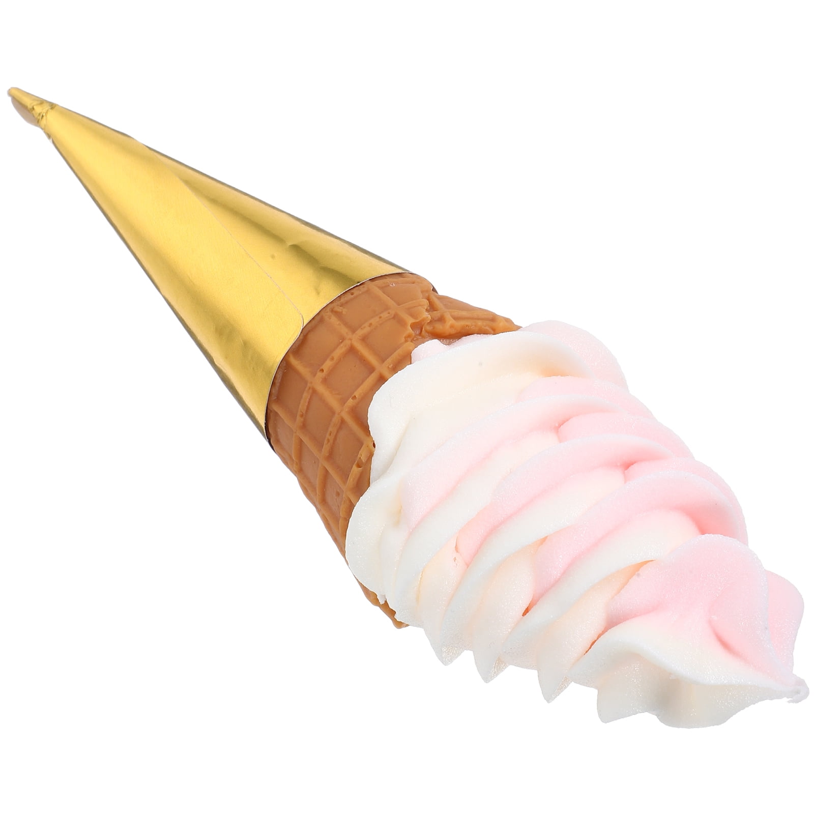 Torch Cone Model Faux Ice Cream Cone Ice Cream Cone Prop Pink - Walmart.com
