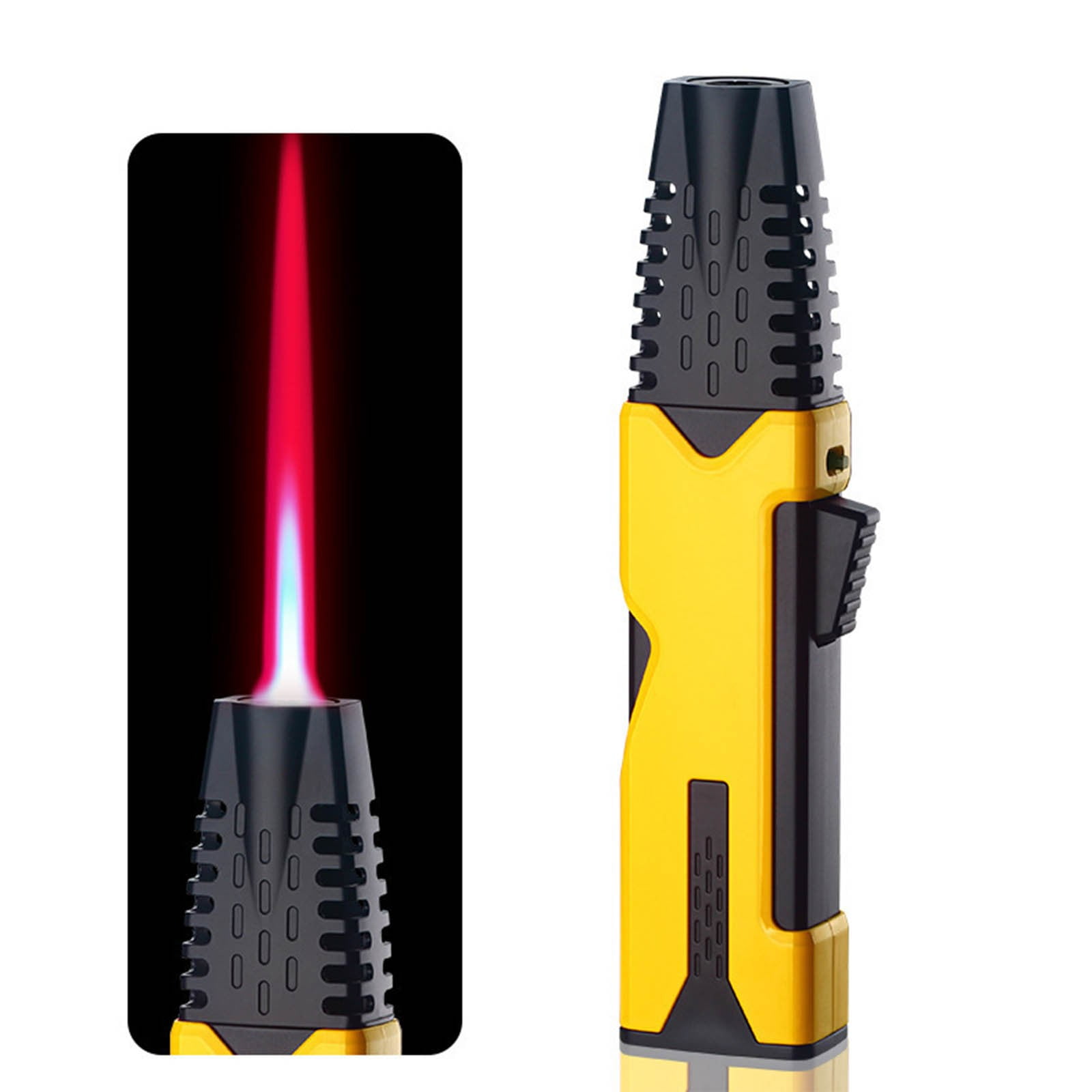 Torch Lighter, Bright Fire Lighter with Safety Lock, Red Flame ...