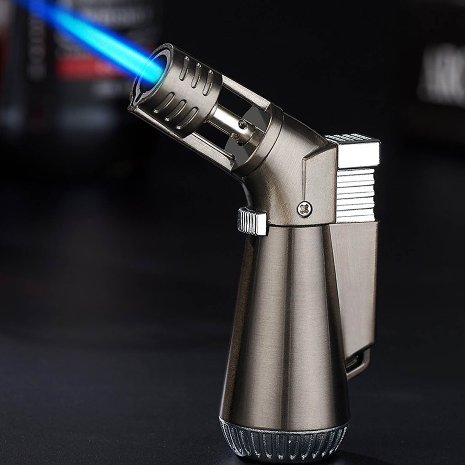 Torch Lighter, Butane Lighter, Windproof Butane Refillable Torch Flame ...