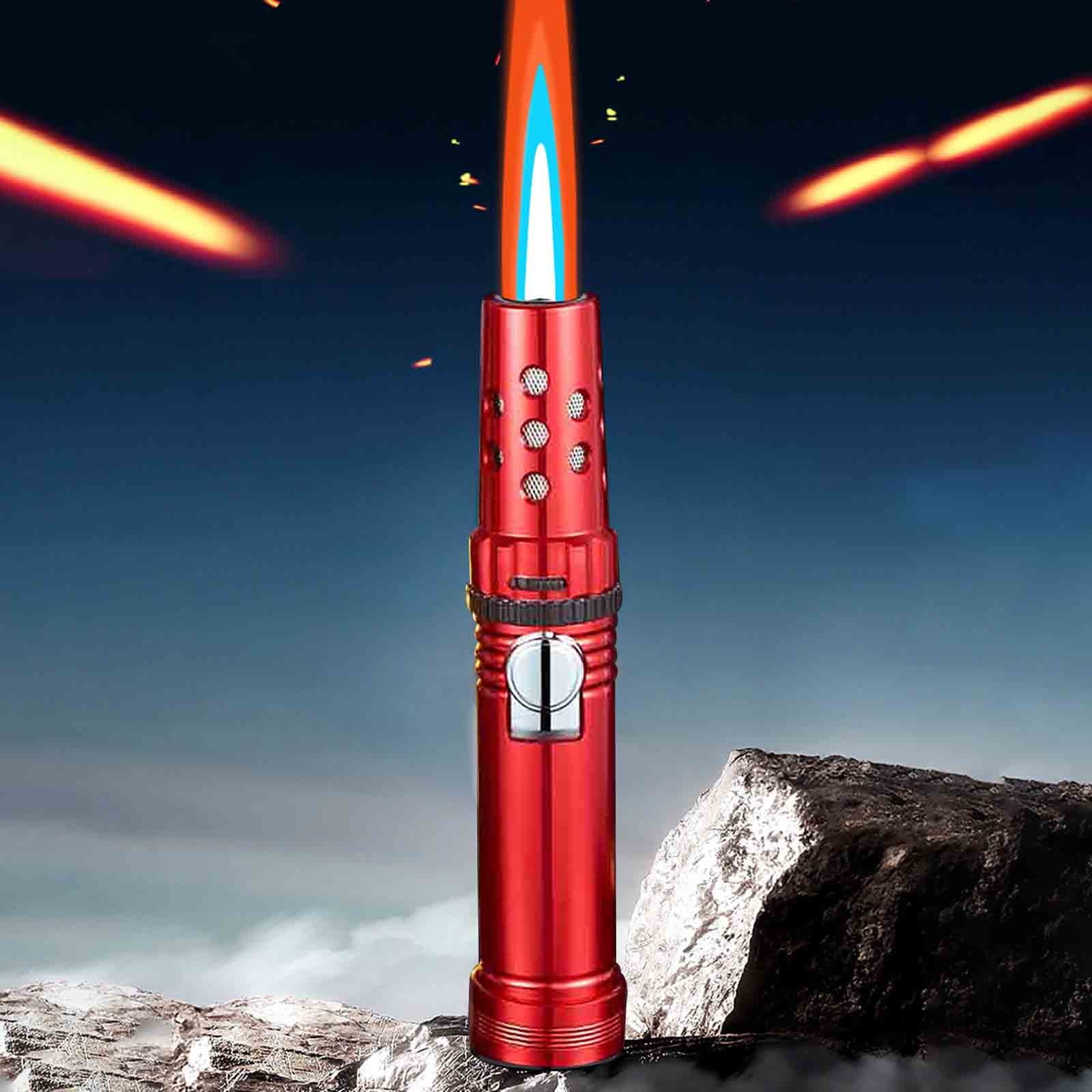 Torch Lighter Butane Lighter Refillable Jet Flame Torch Lighters ...