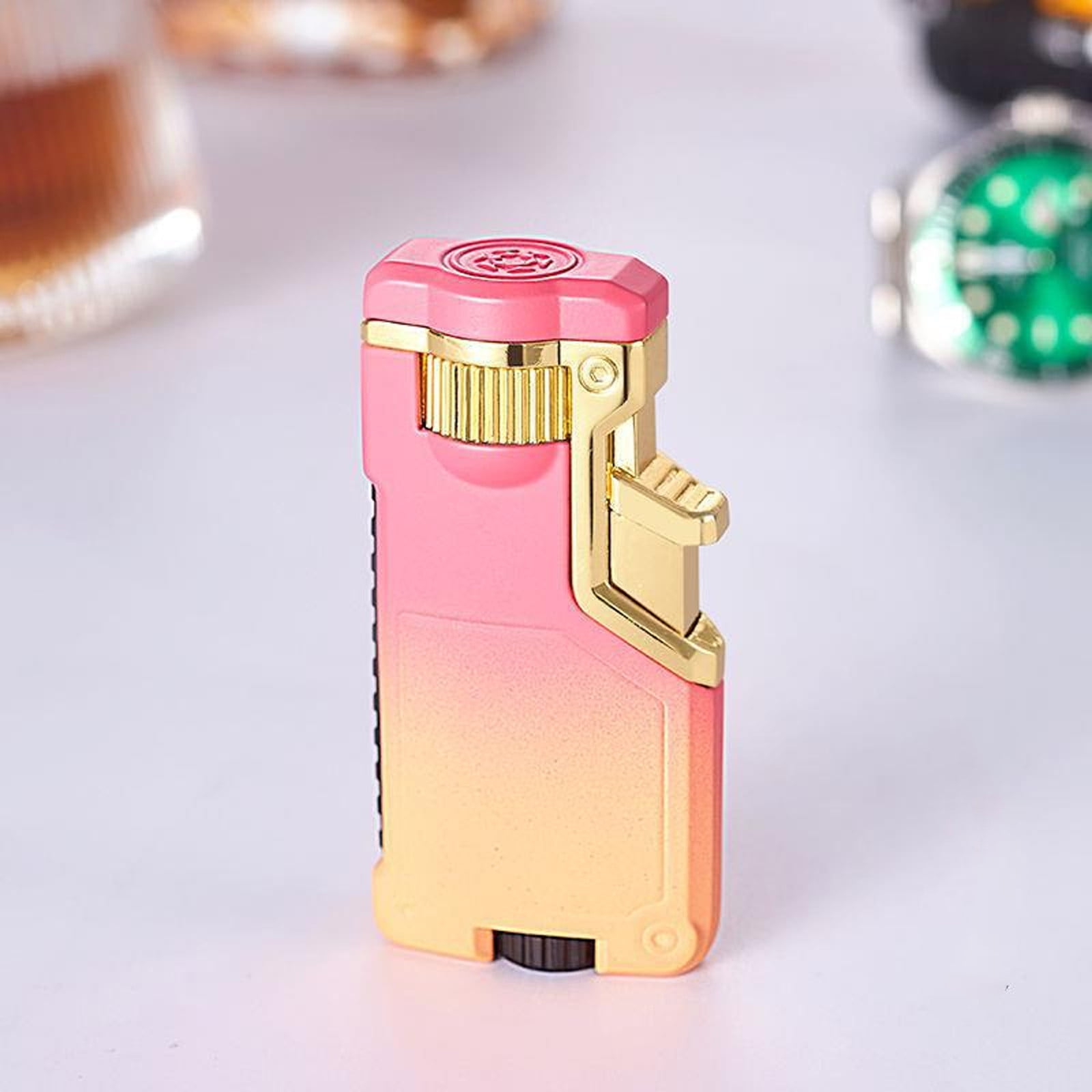 Torch Lighter,Convertible Flame Color Lighter,Three-Color Flame with ...