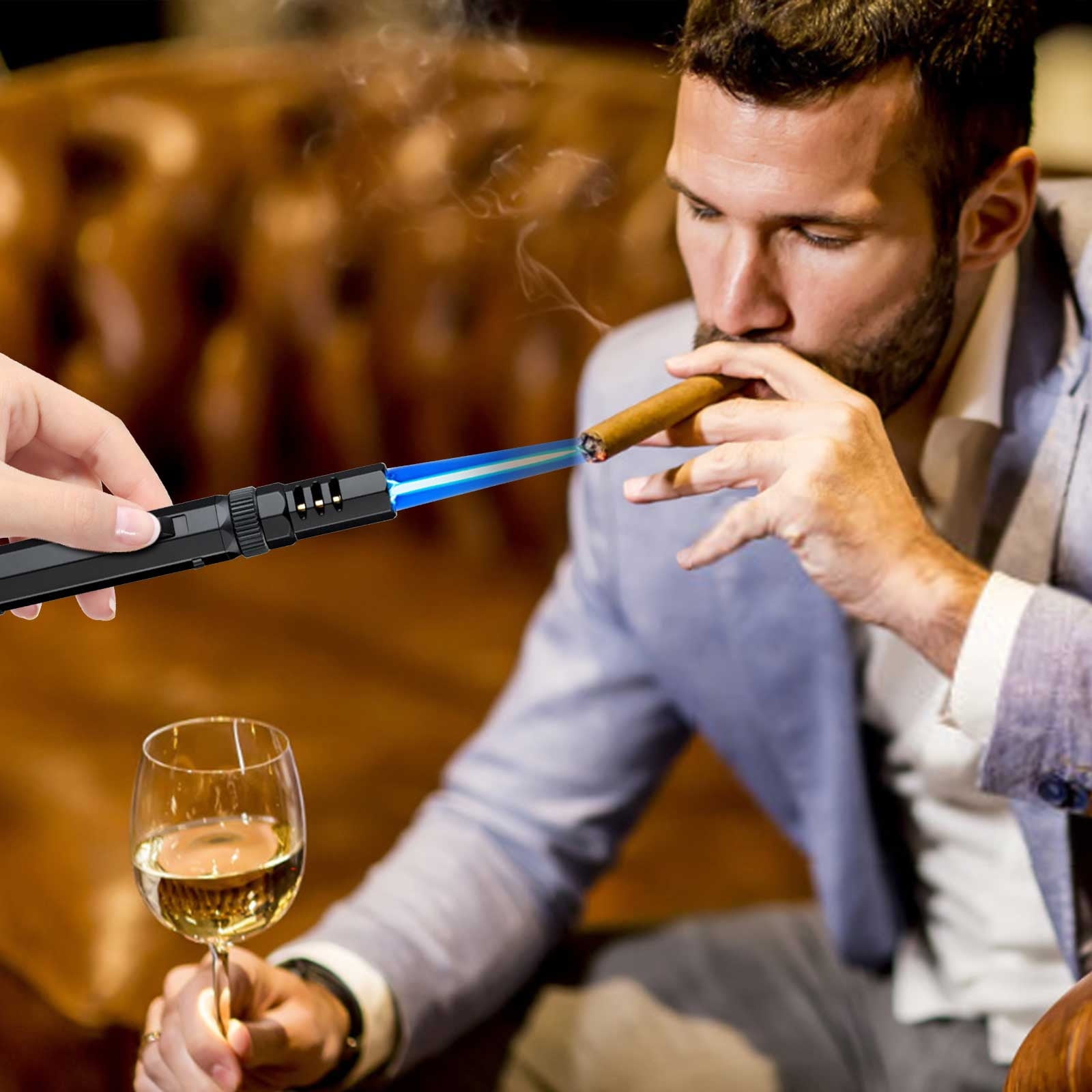 Torch Lighter,Lightsaber Lighter,Camping Outdoor Windproof Straight ...