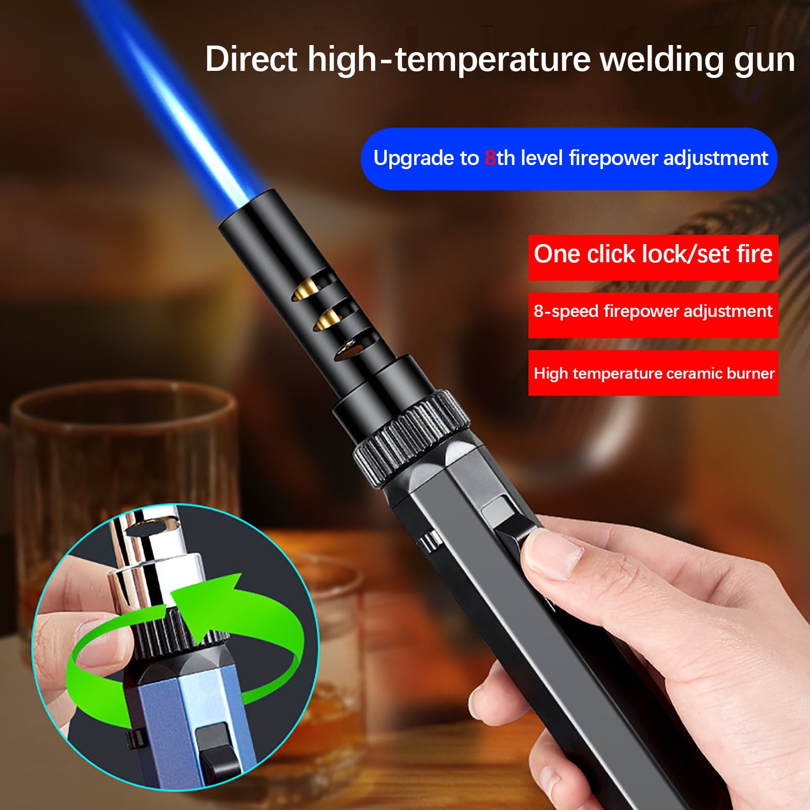 Torch Lighter,Lightsaber Lighter,Camping Outdoor Windproof Straight ...