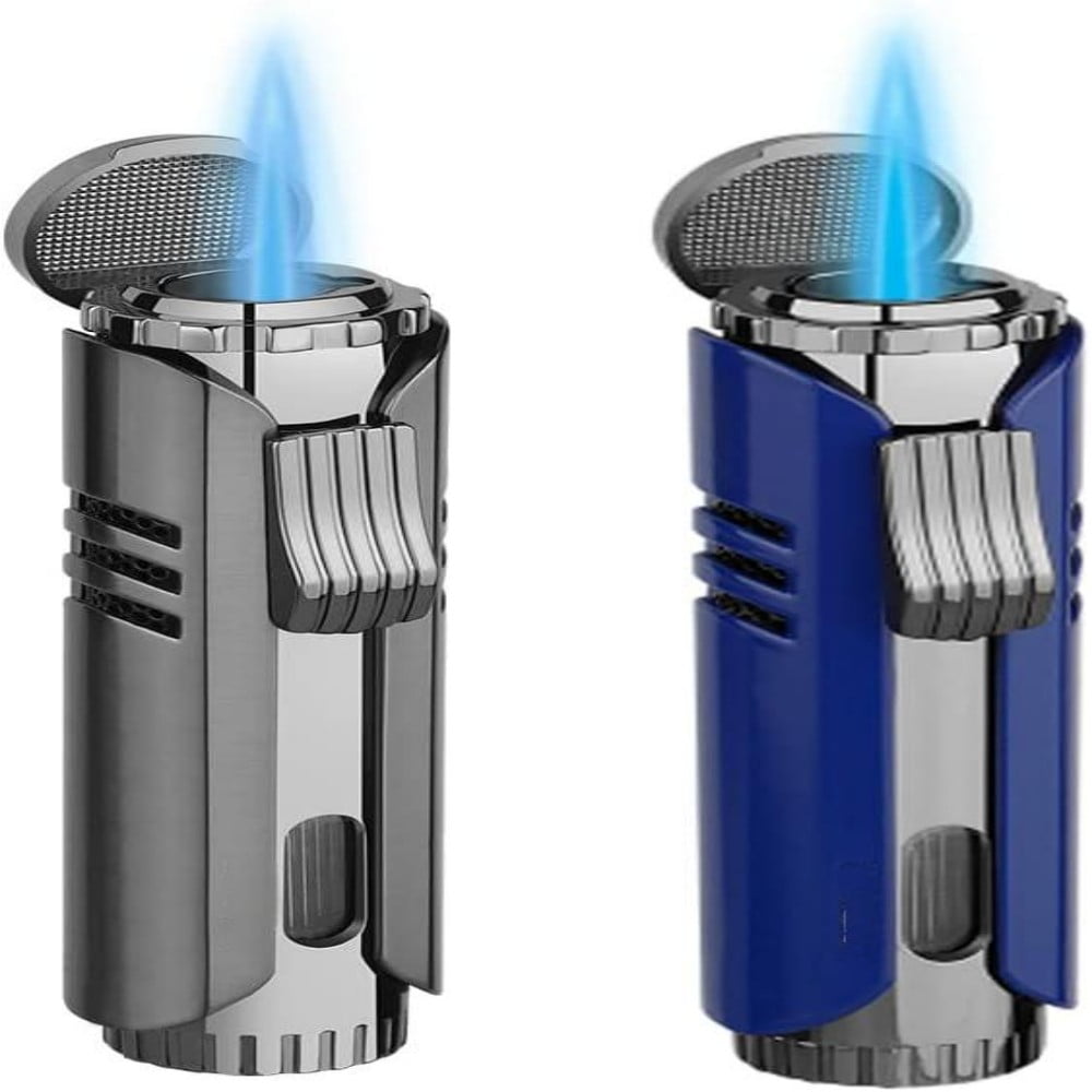 Torch Lighter Windproof Butane Gas Lighter Jet Single Flame Metal ...
