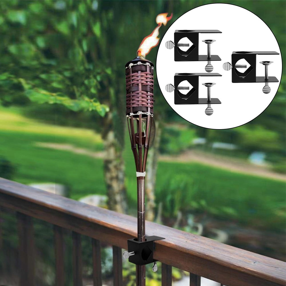 Torch Metal Clamp Frame Fastening G-shaped Clamp Pole Holder Deck Mount ...