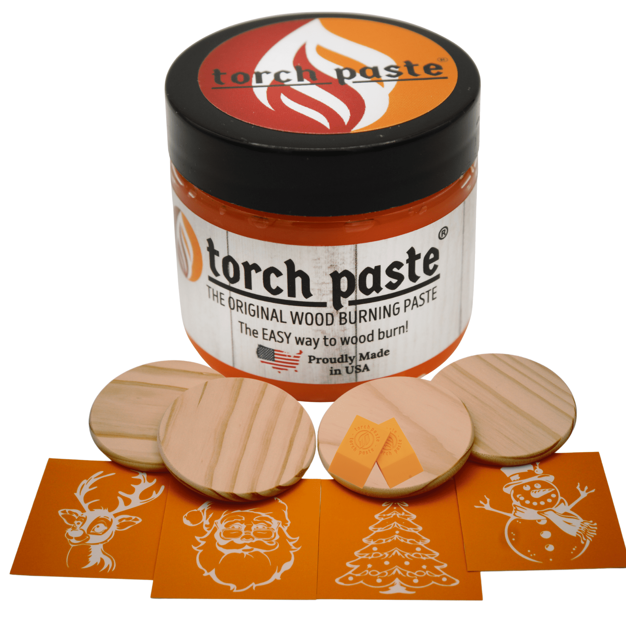 Torch Paste Classic Christmas Ornament/Coaster Kit | 4 Reusable ...