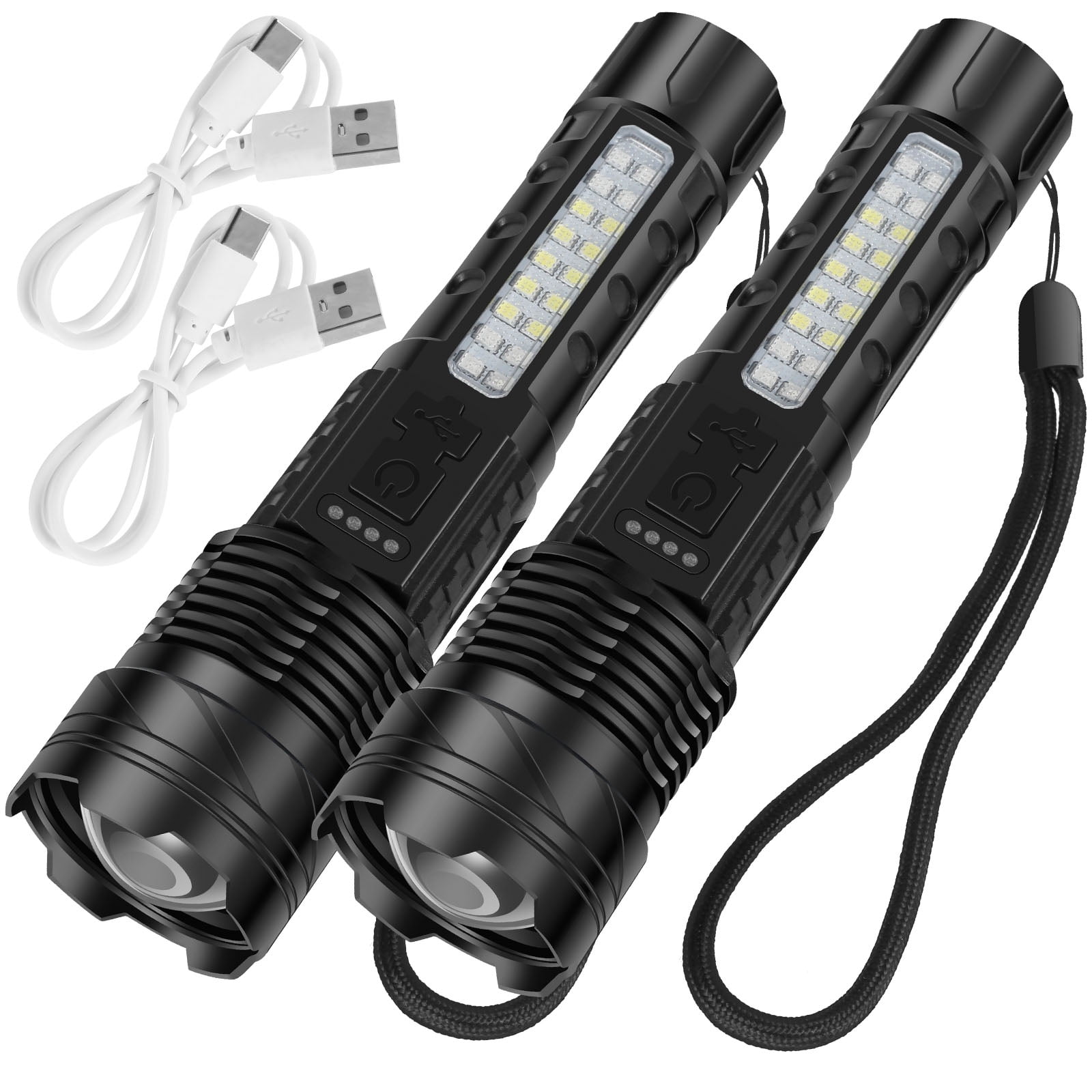 Torch Ultra Bright LED Flashlight with 5 Lighting Modes IP6 Handheld ...