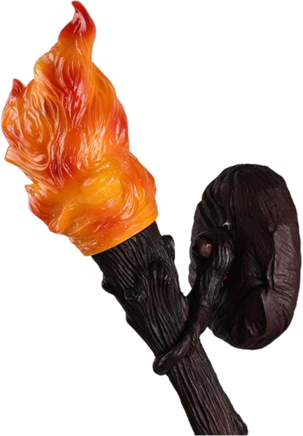 Torch Wall Sconce Light: Vintage Resin Torch Wall Lamp, Retro Style ...