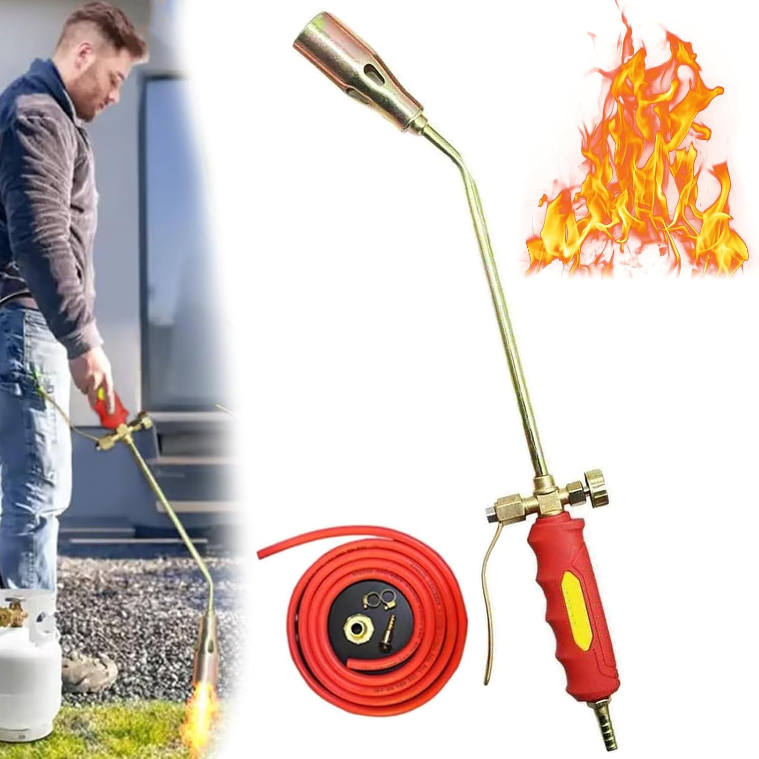 Torch Weed, New Propane Torch Weed Burner Kit, Frontally Torch for Weed, 30 35 50 Flame Thrower ...