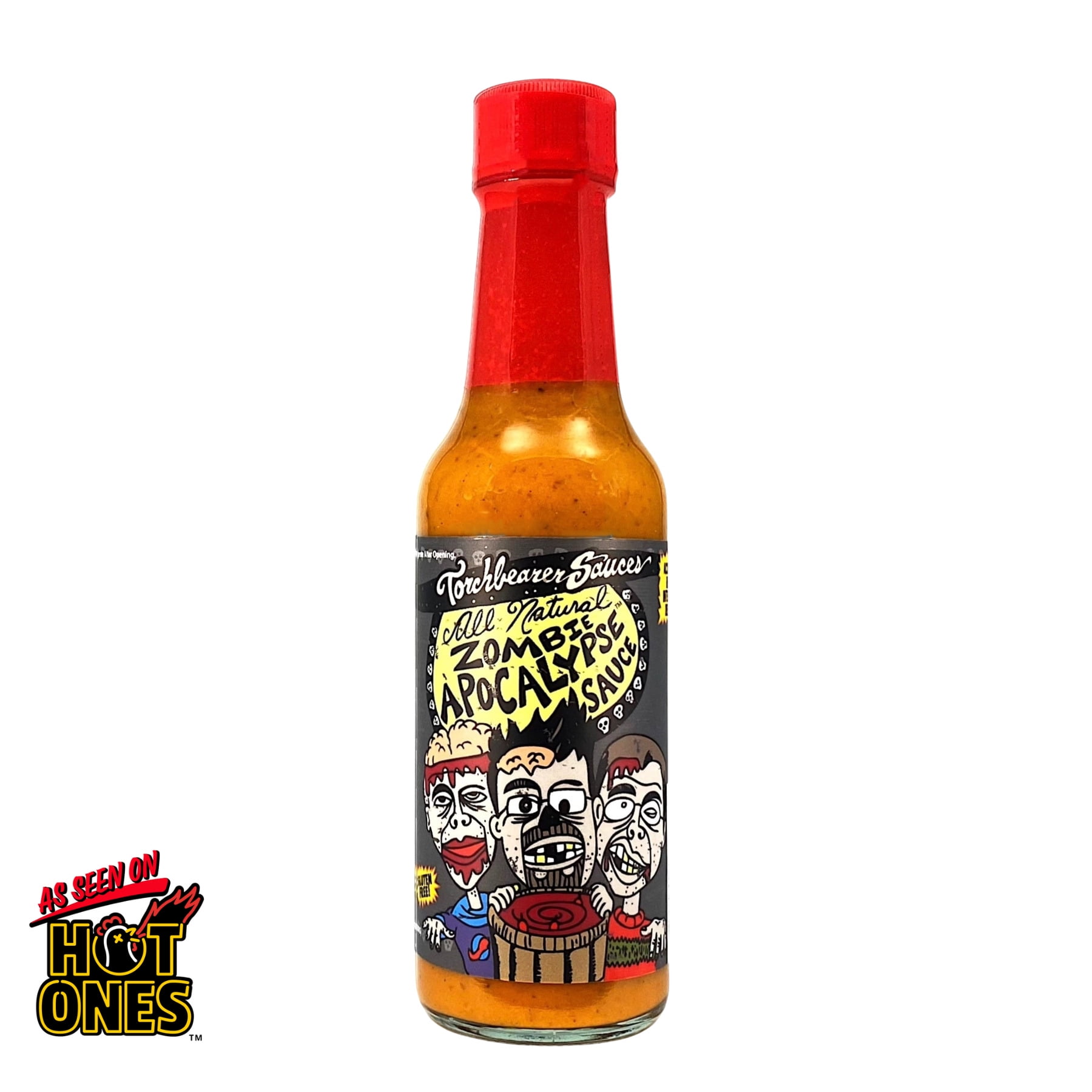 TorchBearer Sauces Zombie Apocalypse Ghost Chili Hot Sauce, Bhut ...