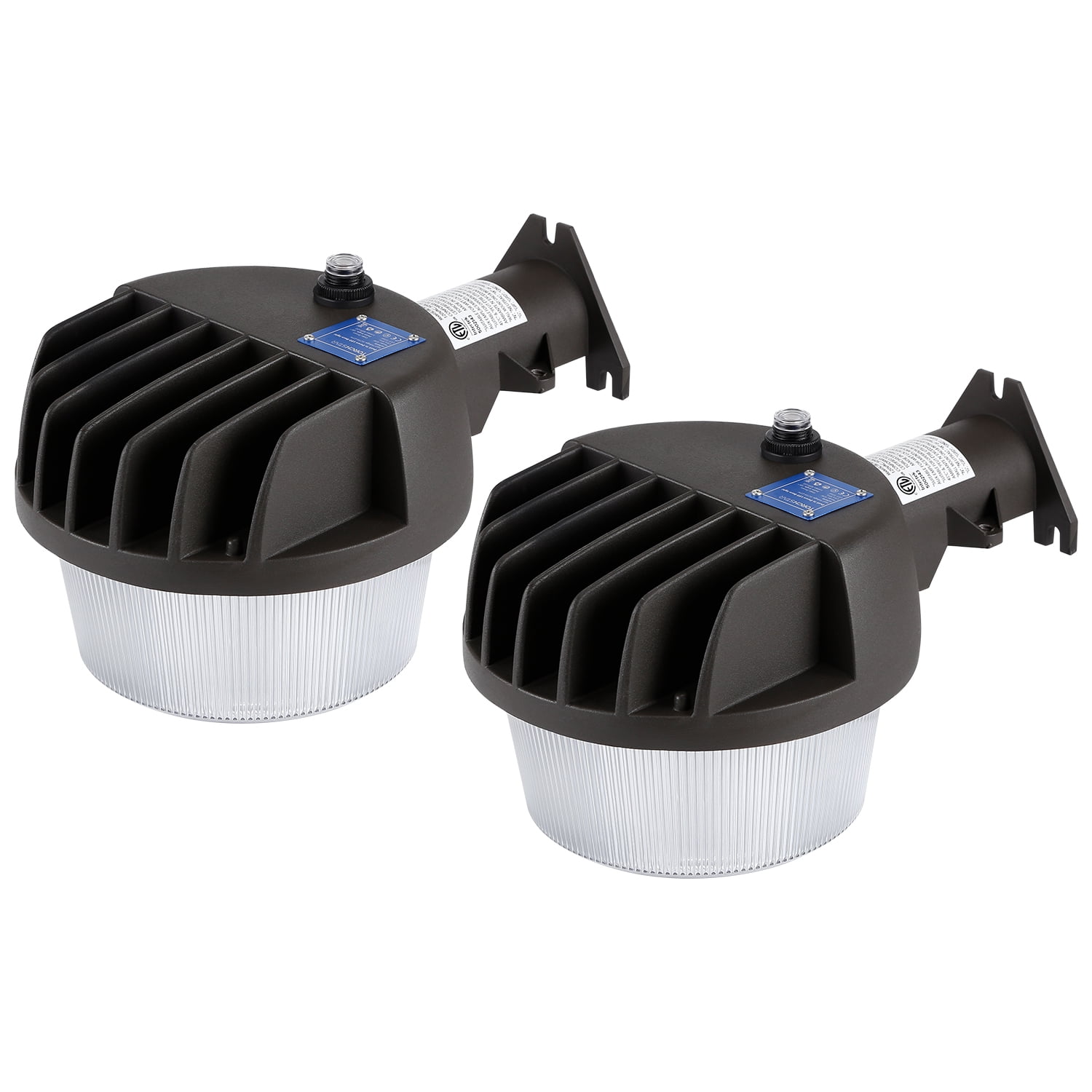 TorchStar 2-Pack 50W Dusk-to-Dawn LED Outdoor Barn Light, 6000lm Ultra ...