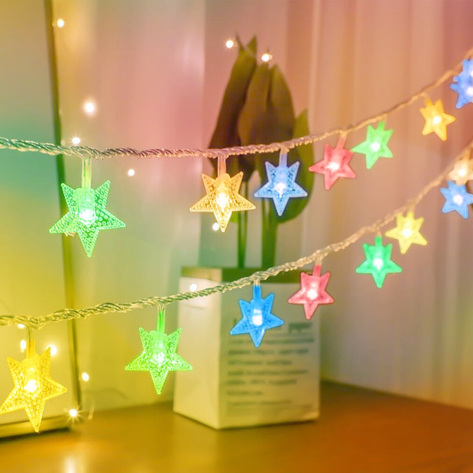 TorchStar LED 100 LEDs Star String Lights, Twinkle Fairy Lights for ...