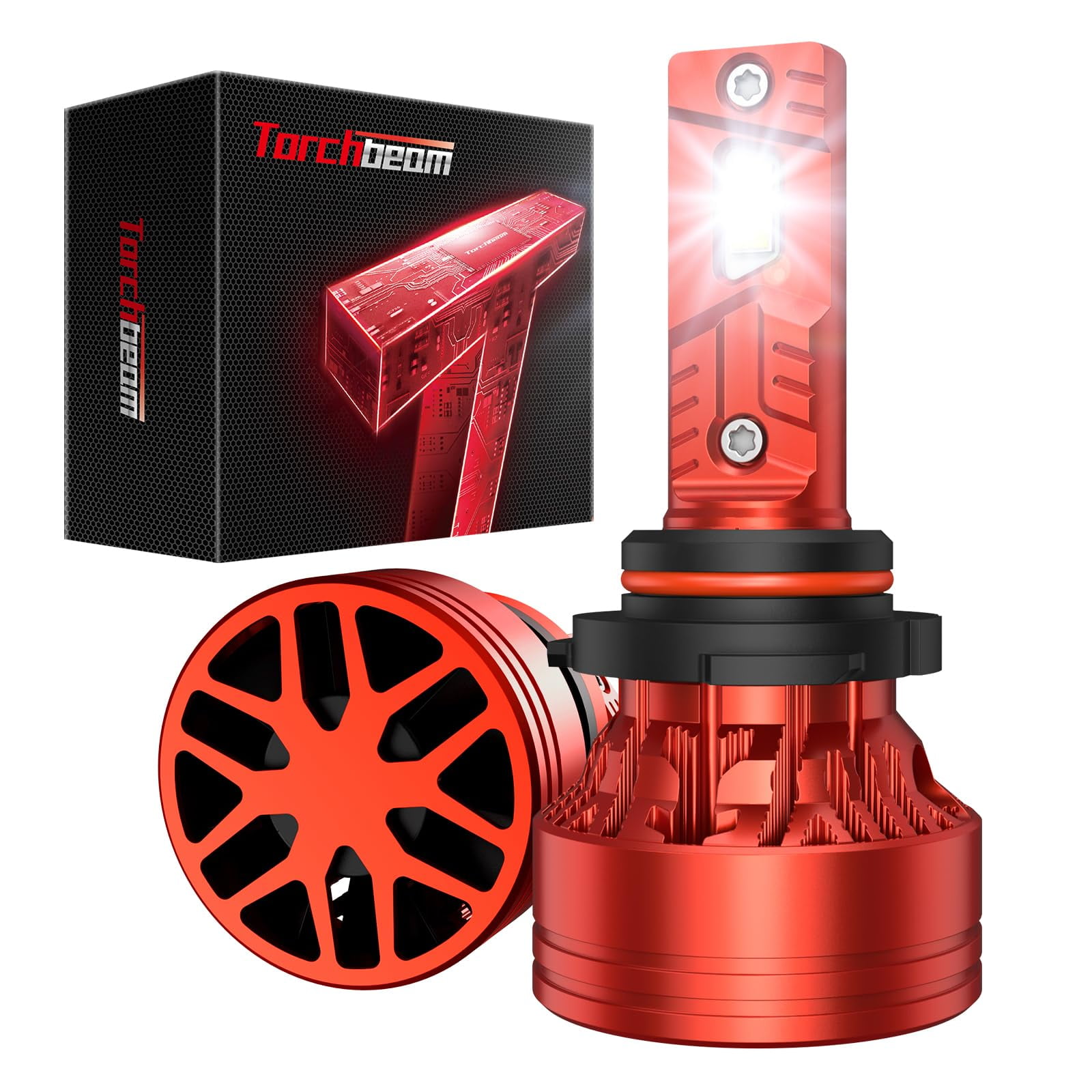 Torchbeam 9005/HB3 LED Bulbs CM31 130W 33000LM, 900% Ultra Brightness ...