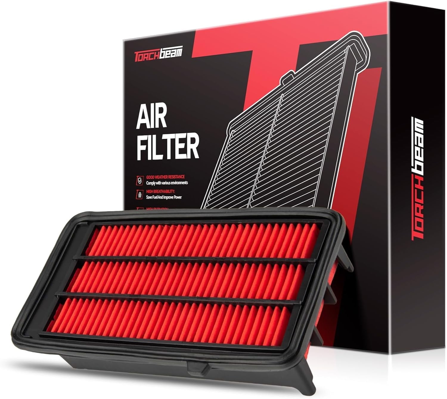 Torchbeam Engine Air Filter, CA12050 Air Filter Fits for Honda CR-V ...