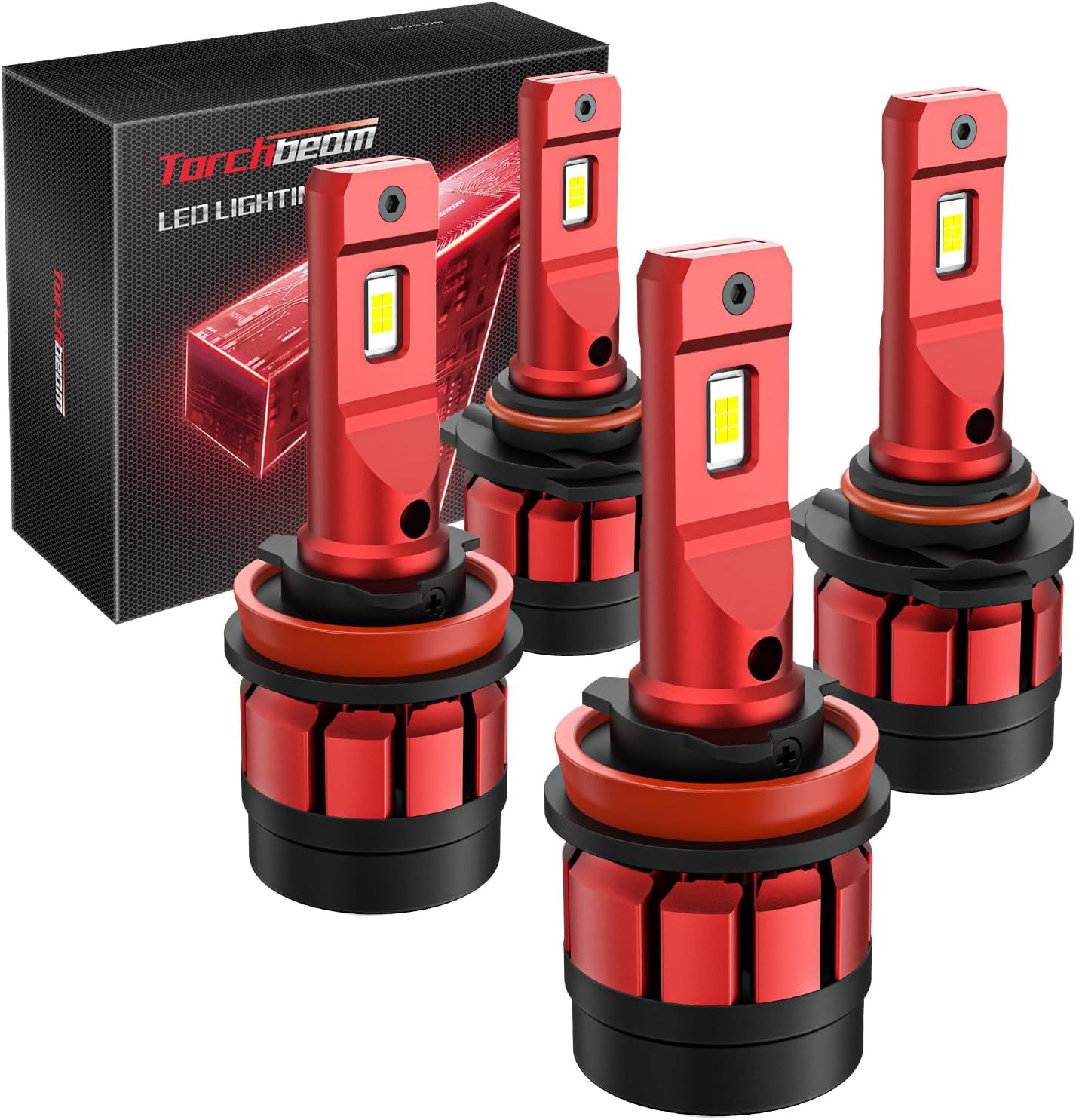 Torchbeam H11/H8/H9 9005/HB3 Fog Bulbs, Super Bright Light Bulbs with ...