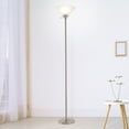 Torchiere Floor Lamp-Standing Light with Sturdy Metal Base and Frosted ...