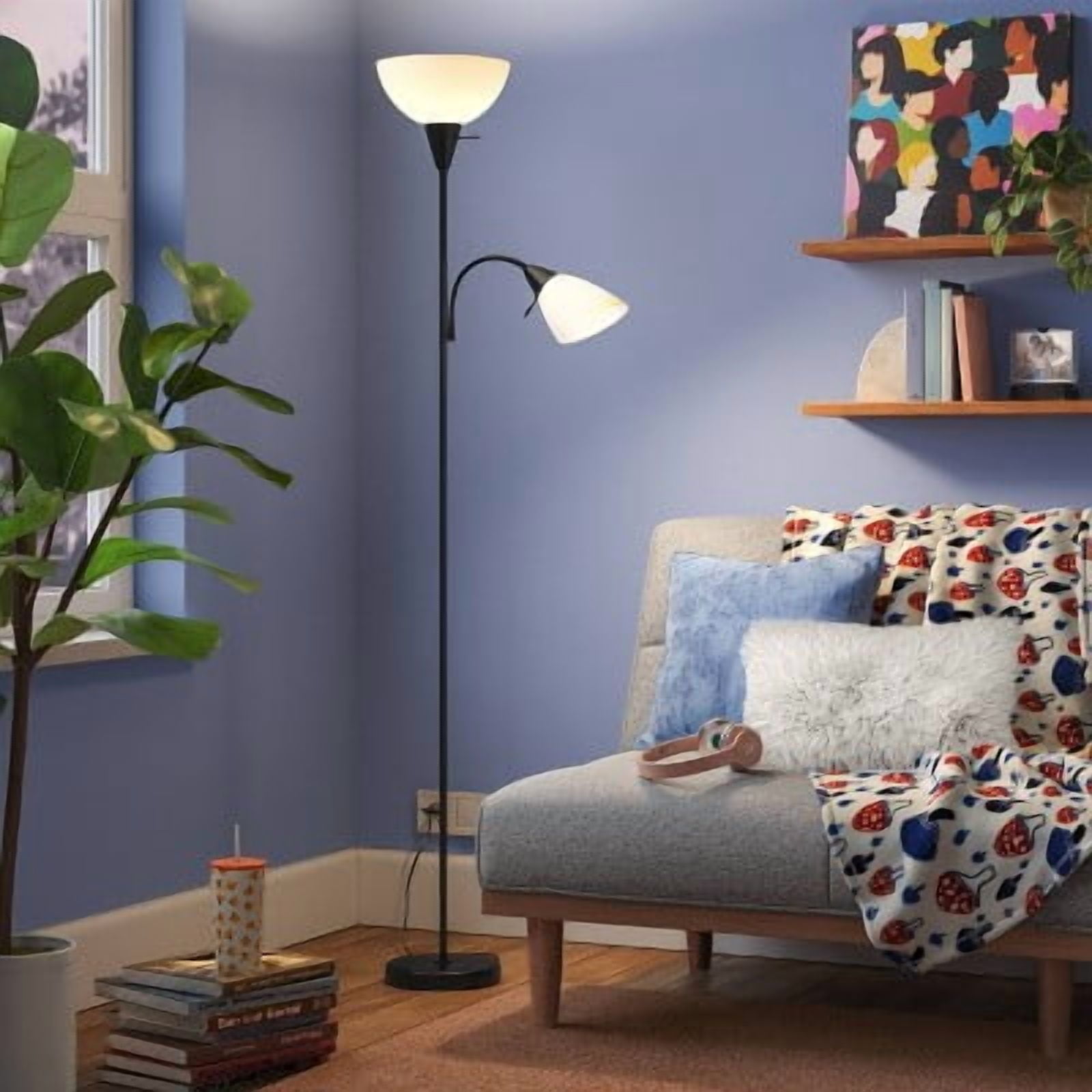 Torchiere with Task Light Floor Lamp - Room Essentials™ - Walmart.com