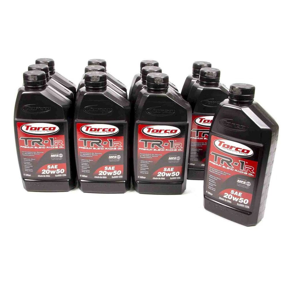 Torco TR-1 Racing Oil 20w50 Case/12-1 Liter - Walmart.com