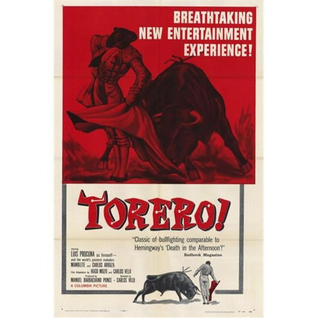 Torero Movie Poster - 11 x 17 in. - Walmart.com