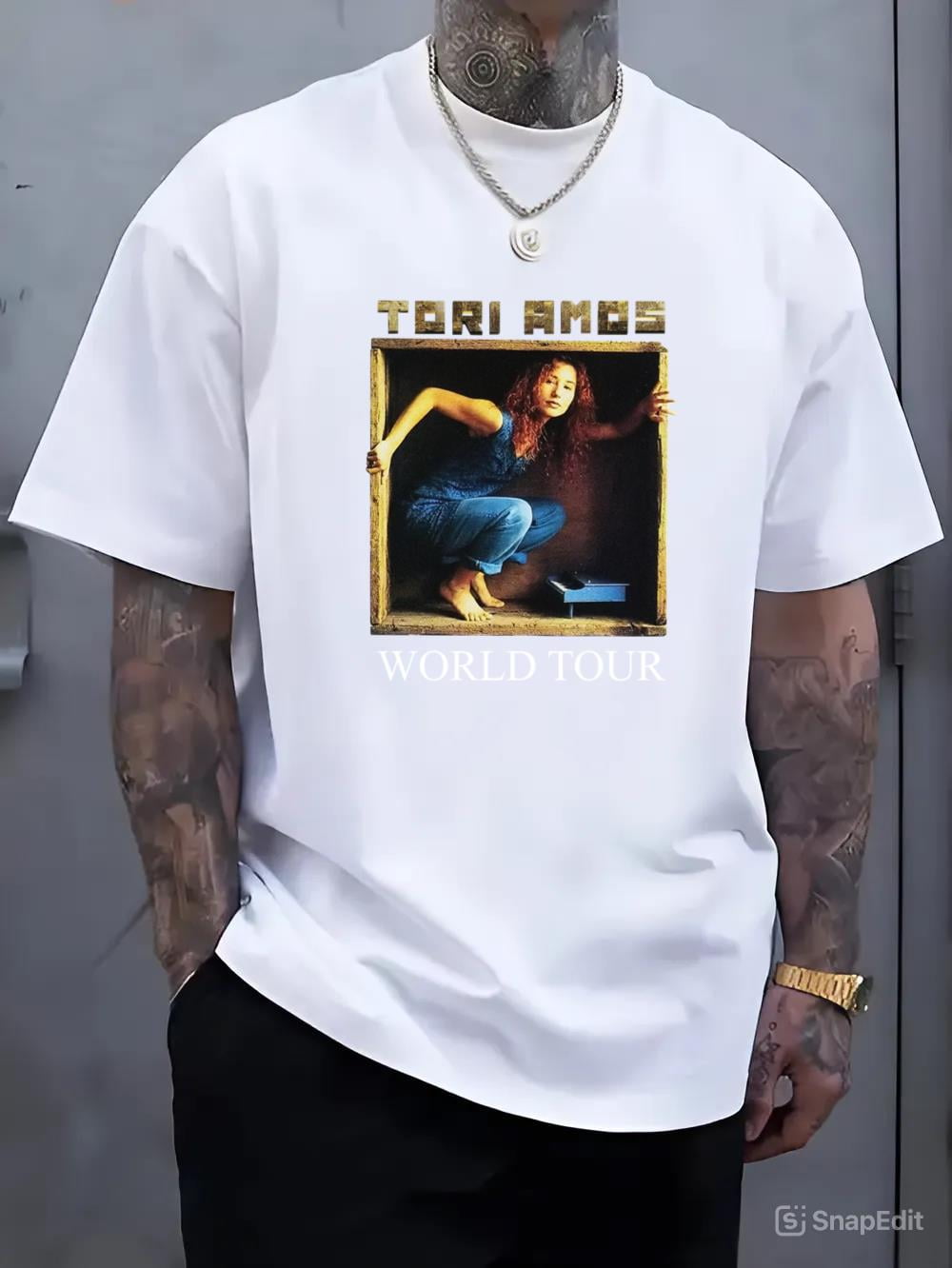 Tori Amos World Tour Short Sleeve Black Piano Cornflake Girl Silent All ...