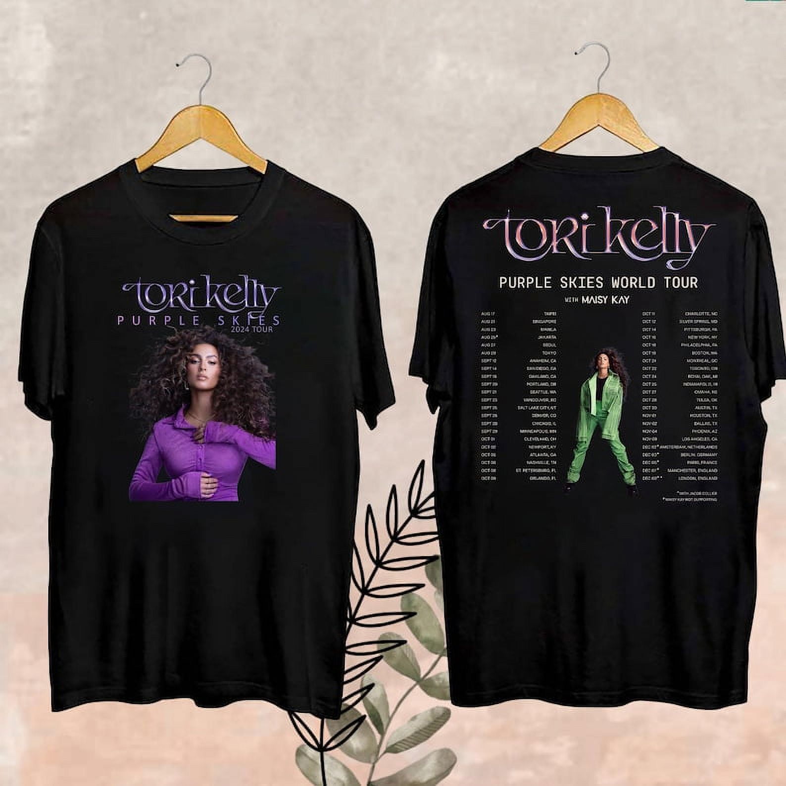 Tori Kelly Purple Skies Tour 2024 T-Shirt, Tori Kelly 2024 Concert ...