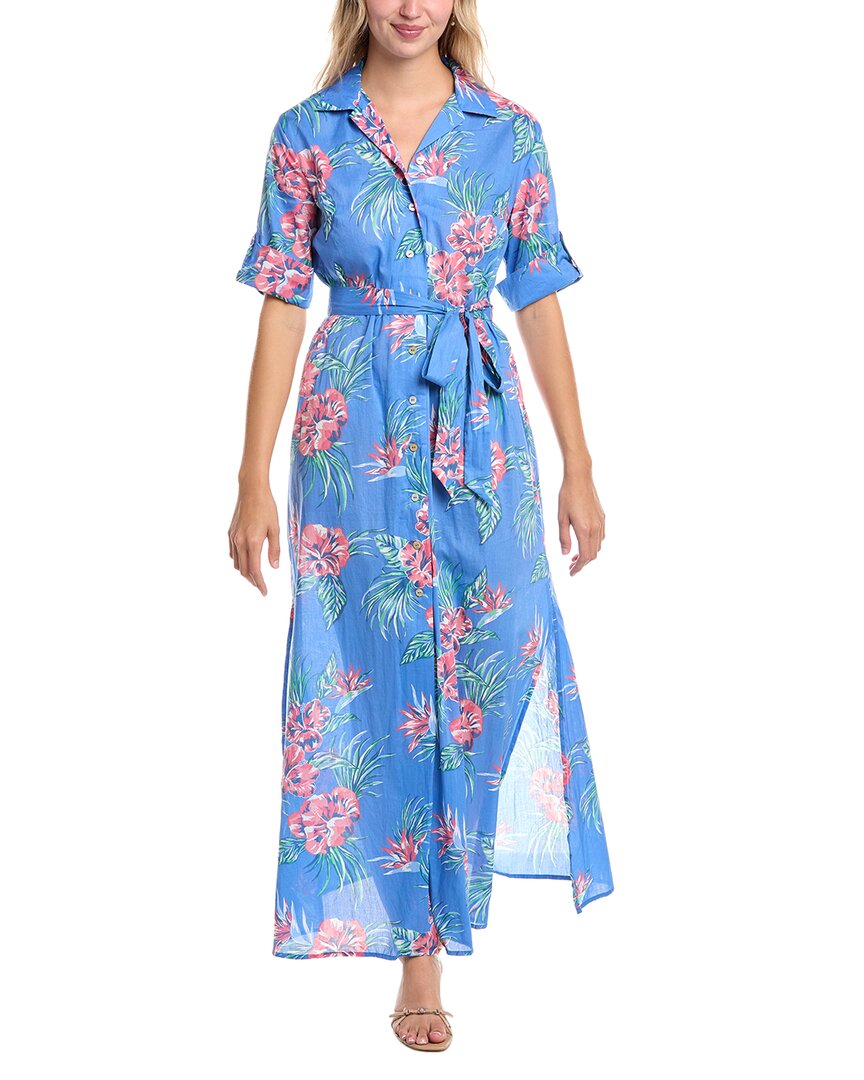 Tori Richard womens Rock A Hula Sanna Maxi Dress, l, Blue - Walmart.com