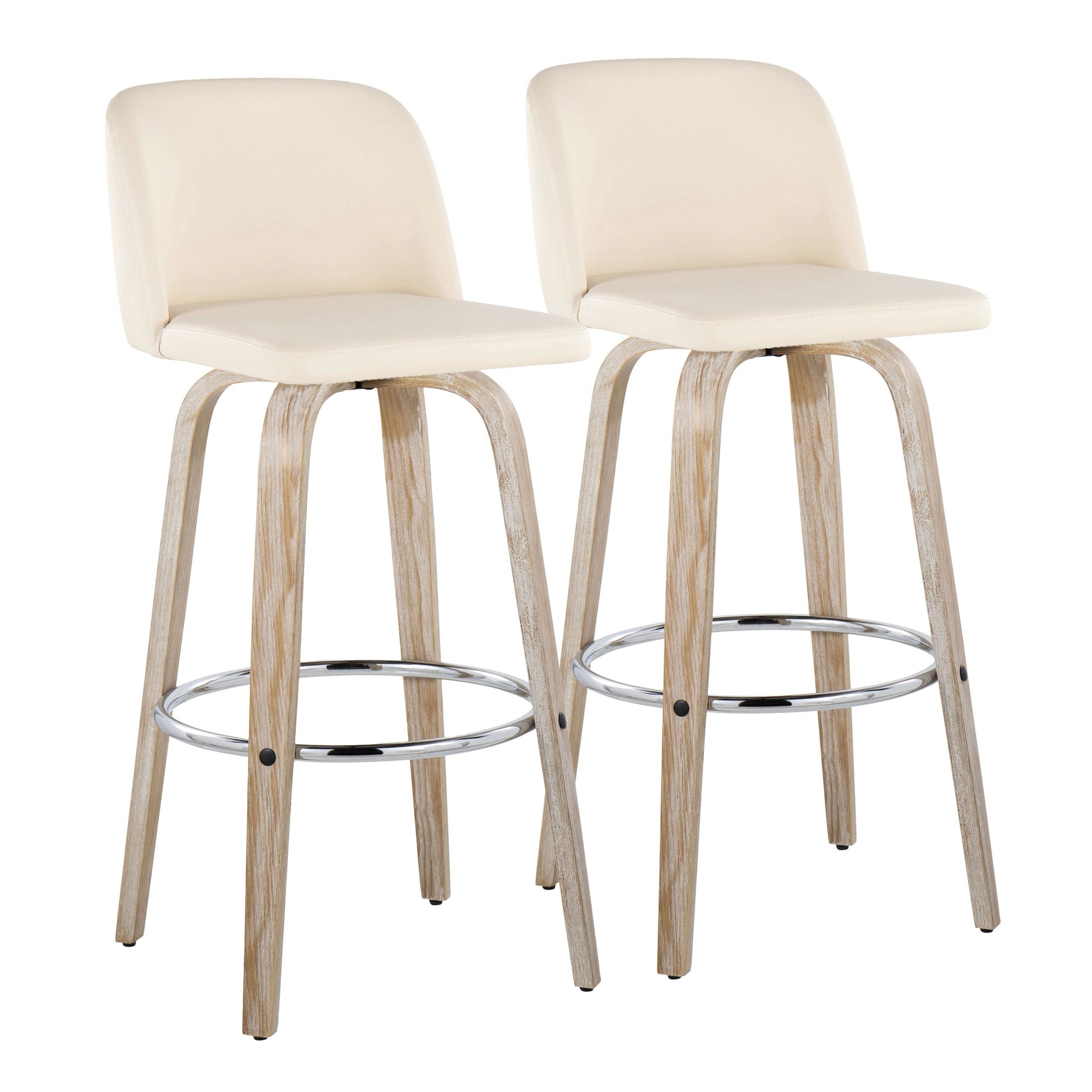 Toriano 30" Fixed-Height Bar Stool, Bar Chairs, Swivel Bar Stools, Bar ...