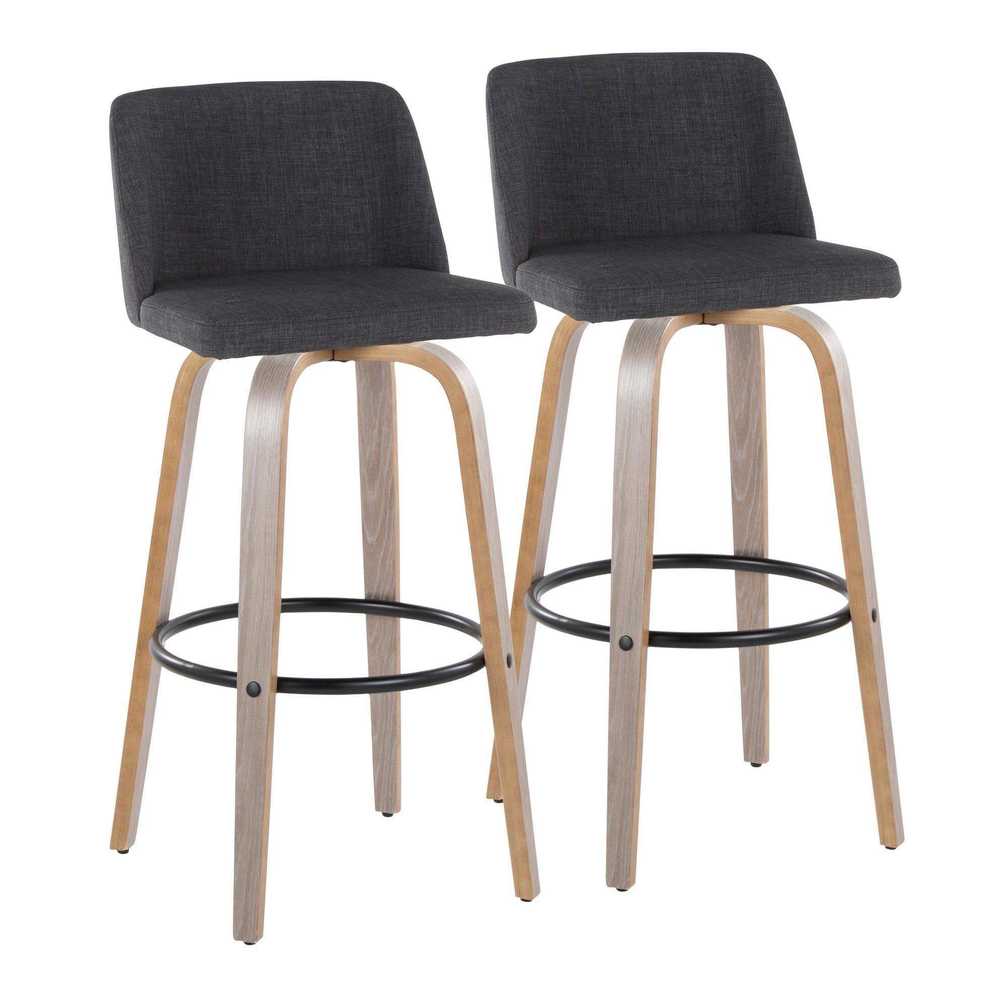 Toriano 30" Fixed-Height Bar Stool, Bar Chairs, Swivel Bar Stools, Bar ...