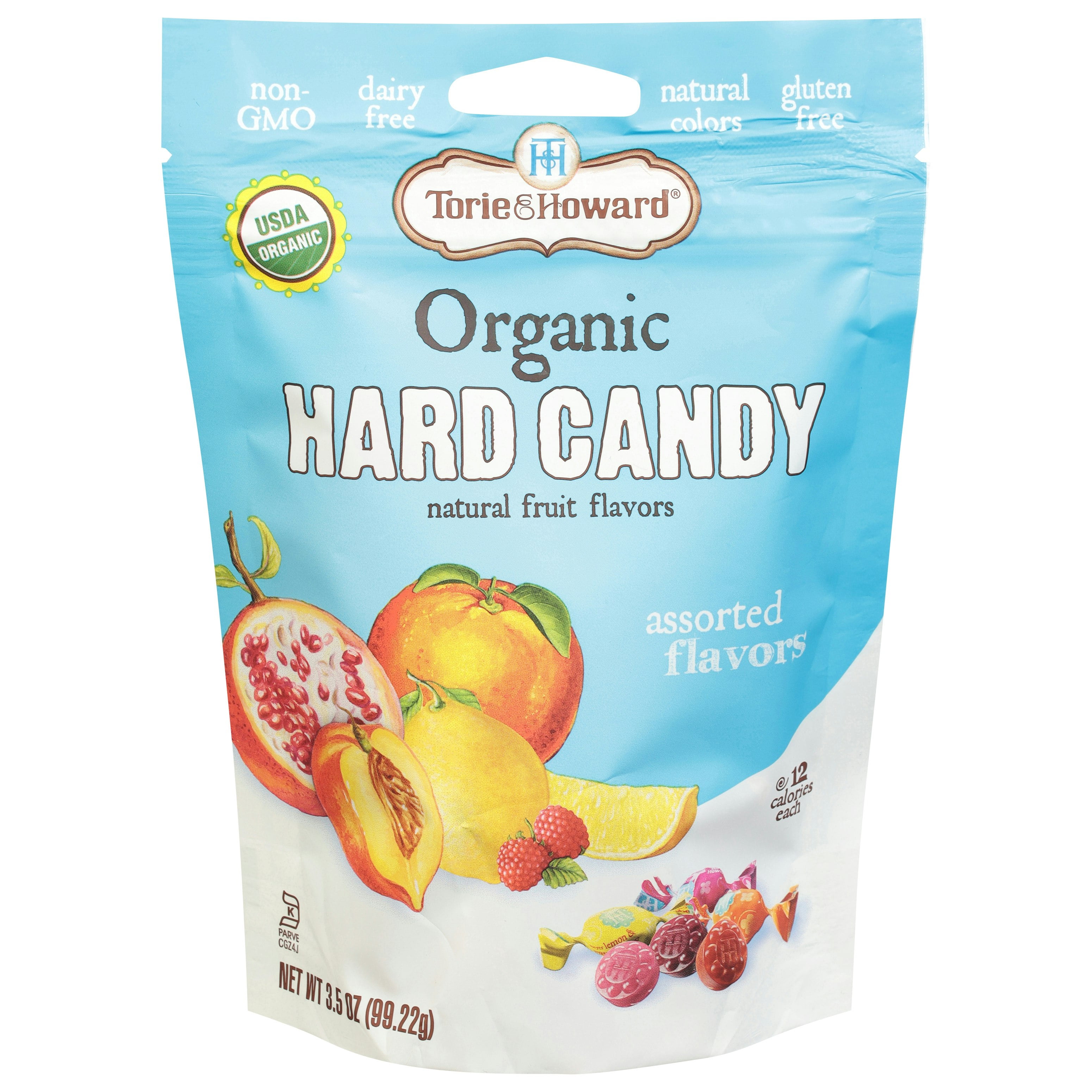 Torie & Howard Hard Candy Assorted Flavors Organic 3.5 oz (Pack of 6 ...