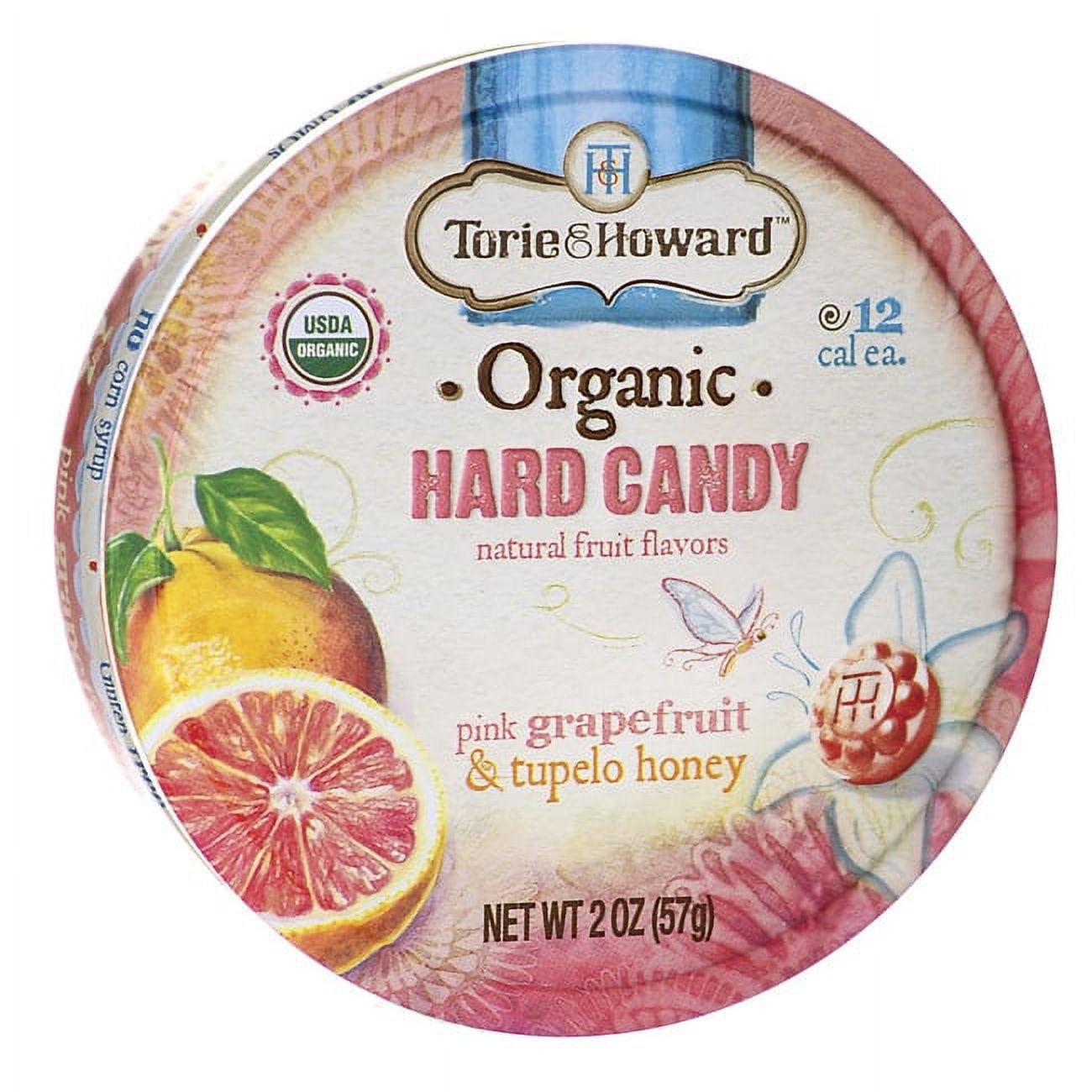 Torie & Howard Hard Candy, Pink Grapefruit & Tupelo Honey, 2 Oz ...