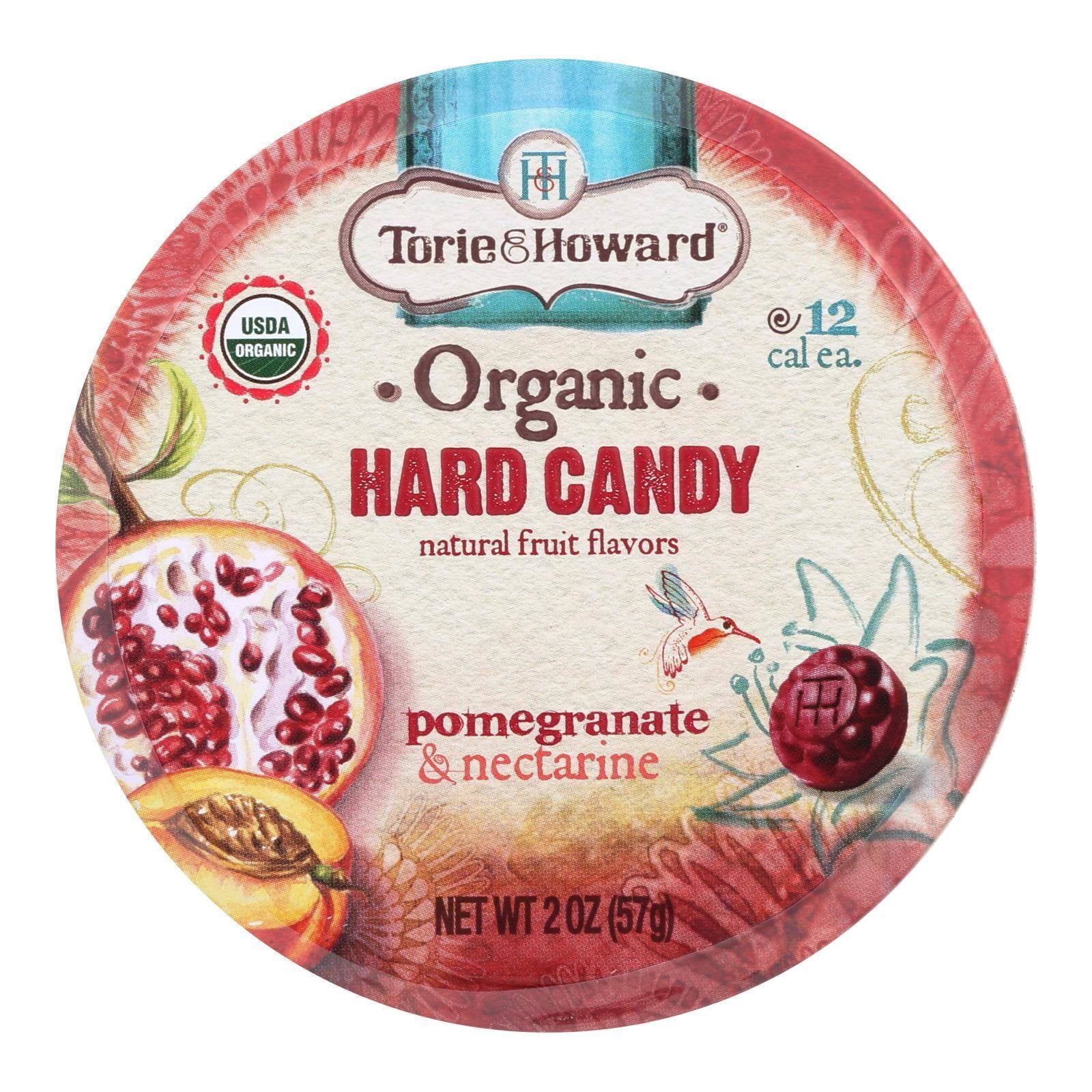 Torie and Howard Organic Hard Candy - Pomegranate and Nectarine - 2 oz ...