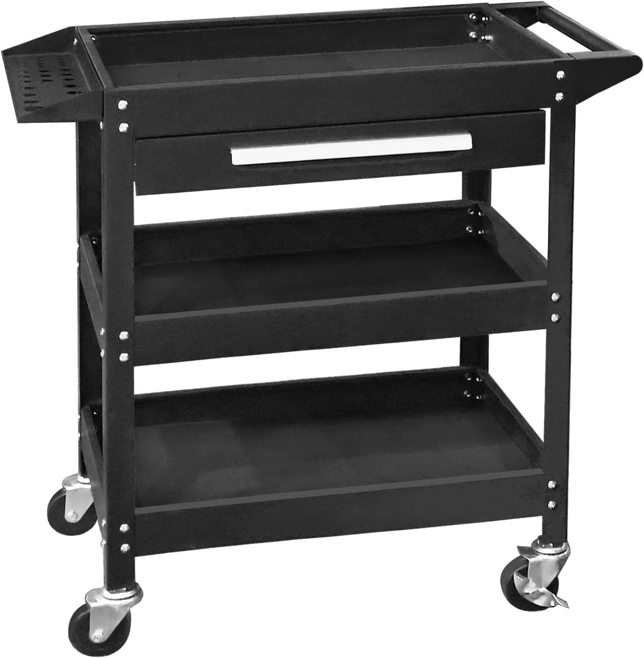 Torin 3 Layers Utility Cart:Multifunction Rolling/Service Steel Tool ...