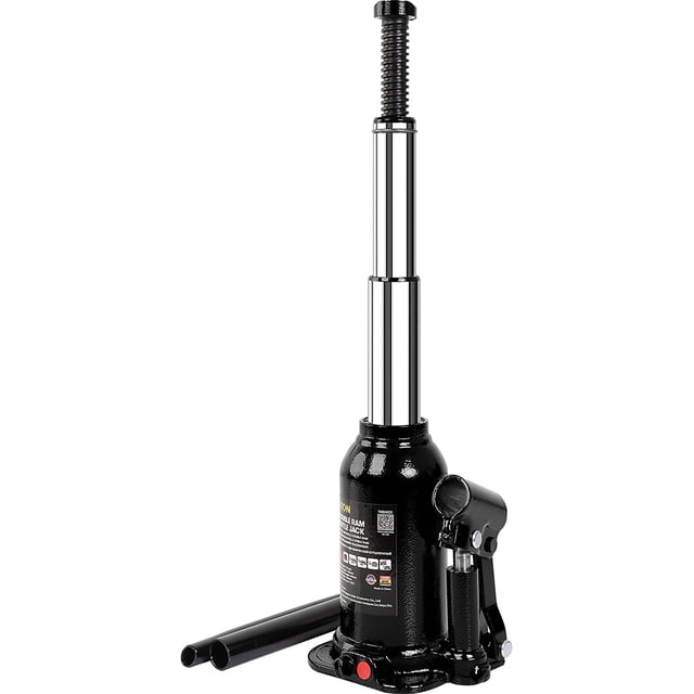 Torin 4 Ton Bottle Jack Double Ram Welded Hydraulic Car Lift Jack for ...