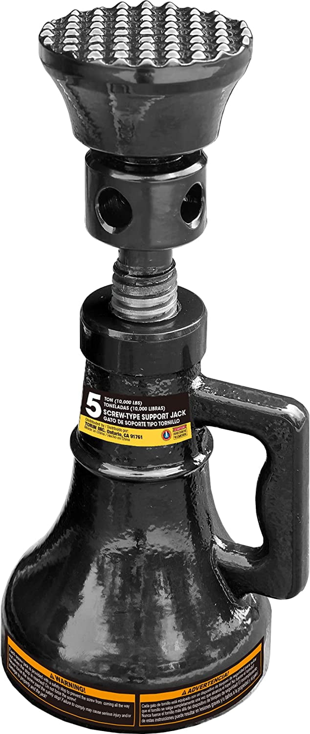 Torin 5 Ton Professional Car Support Screw Jack, Tools Stand Handle for ...