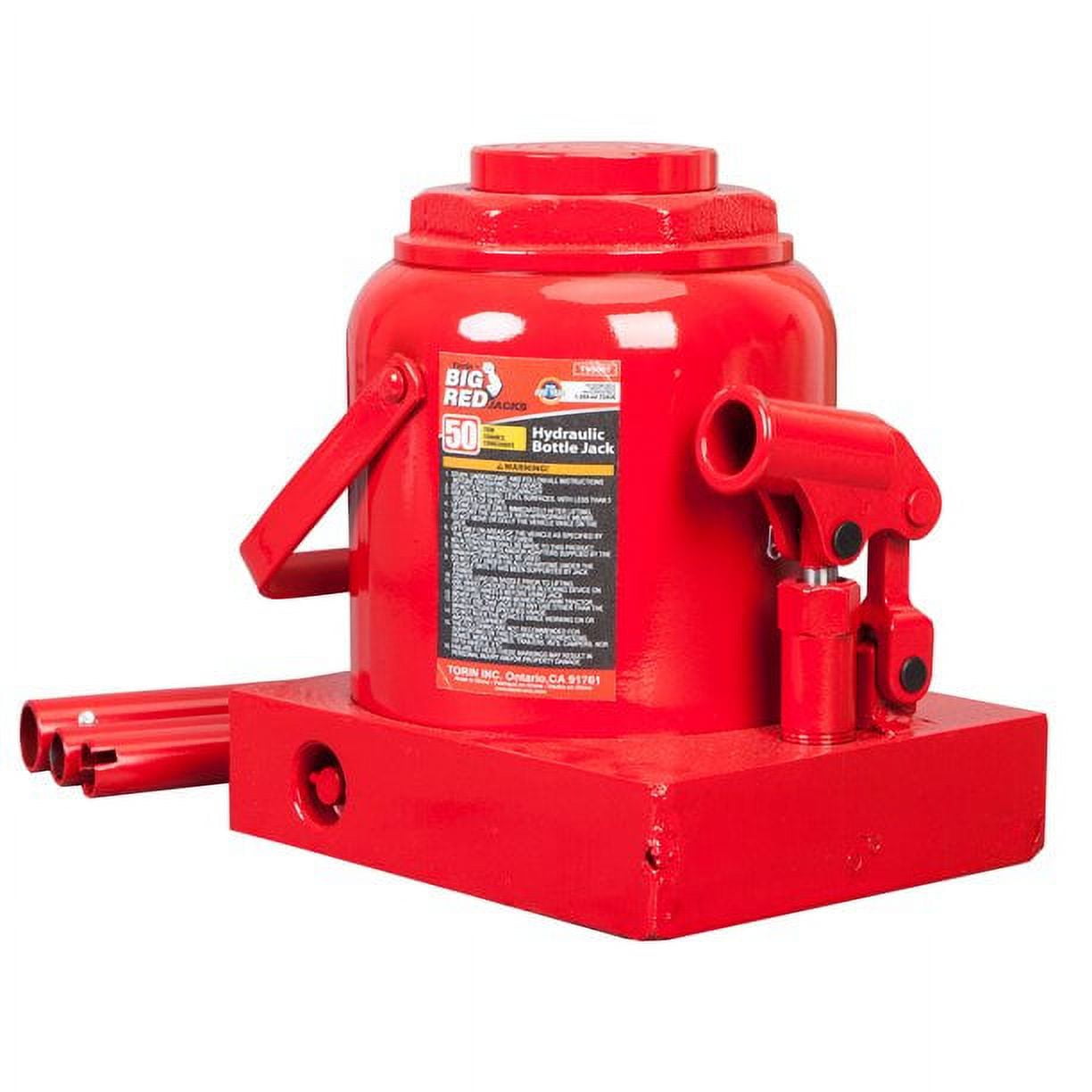 Torin Big Red 50 Ton Capacity Heavy Duty Hydraulic Industrial Steel ...
