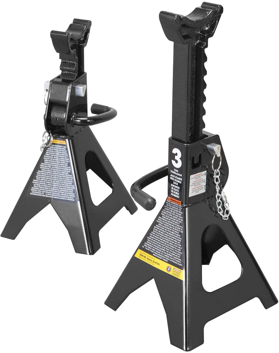 Free Shipping! Torin DT43002AB Steel Jack Stands: Double Locking, 3 Ton ...
