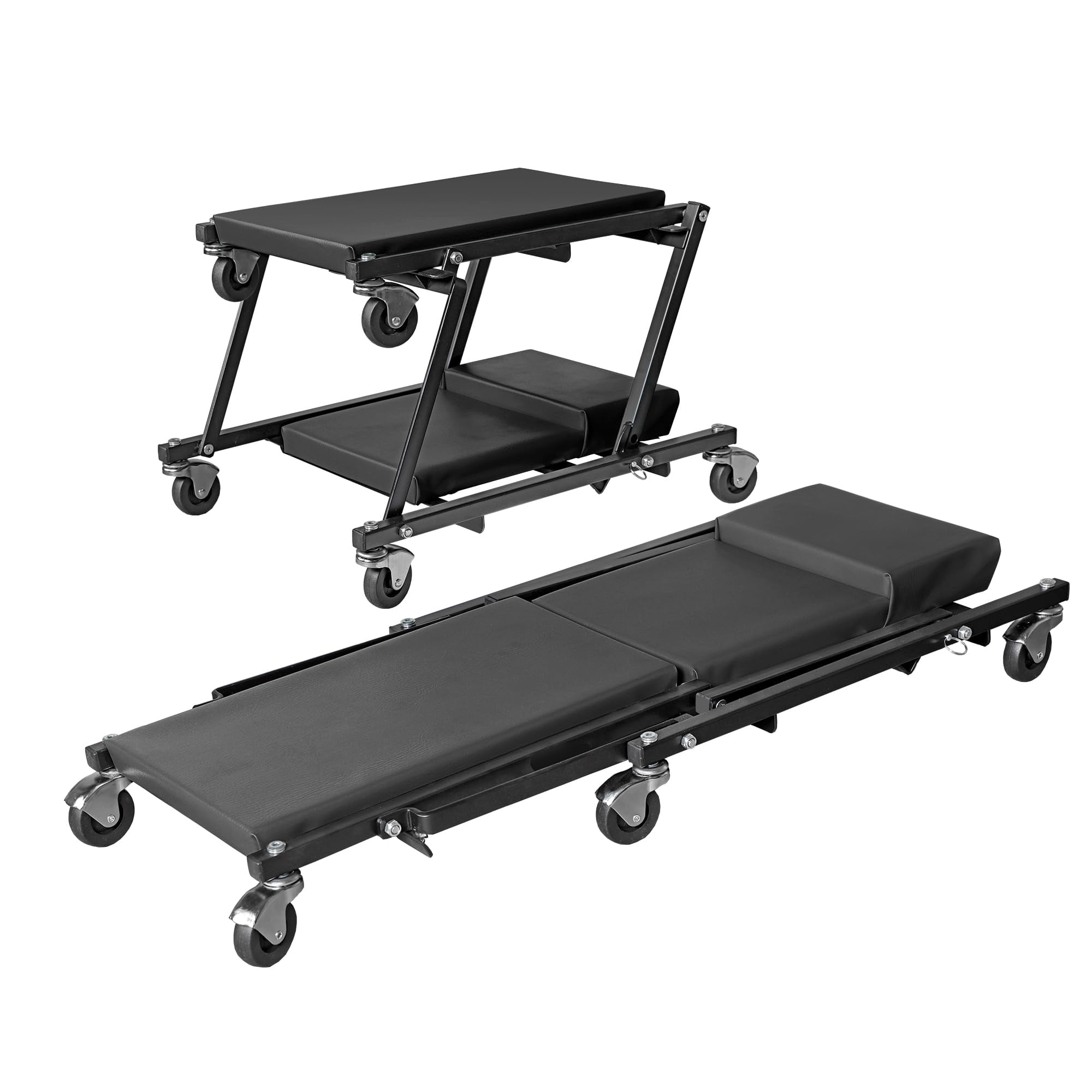 Torin Foldable Z-Creeper Seat 36",2-in-1 Garage Shop Creeper for Auto ...