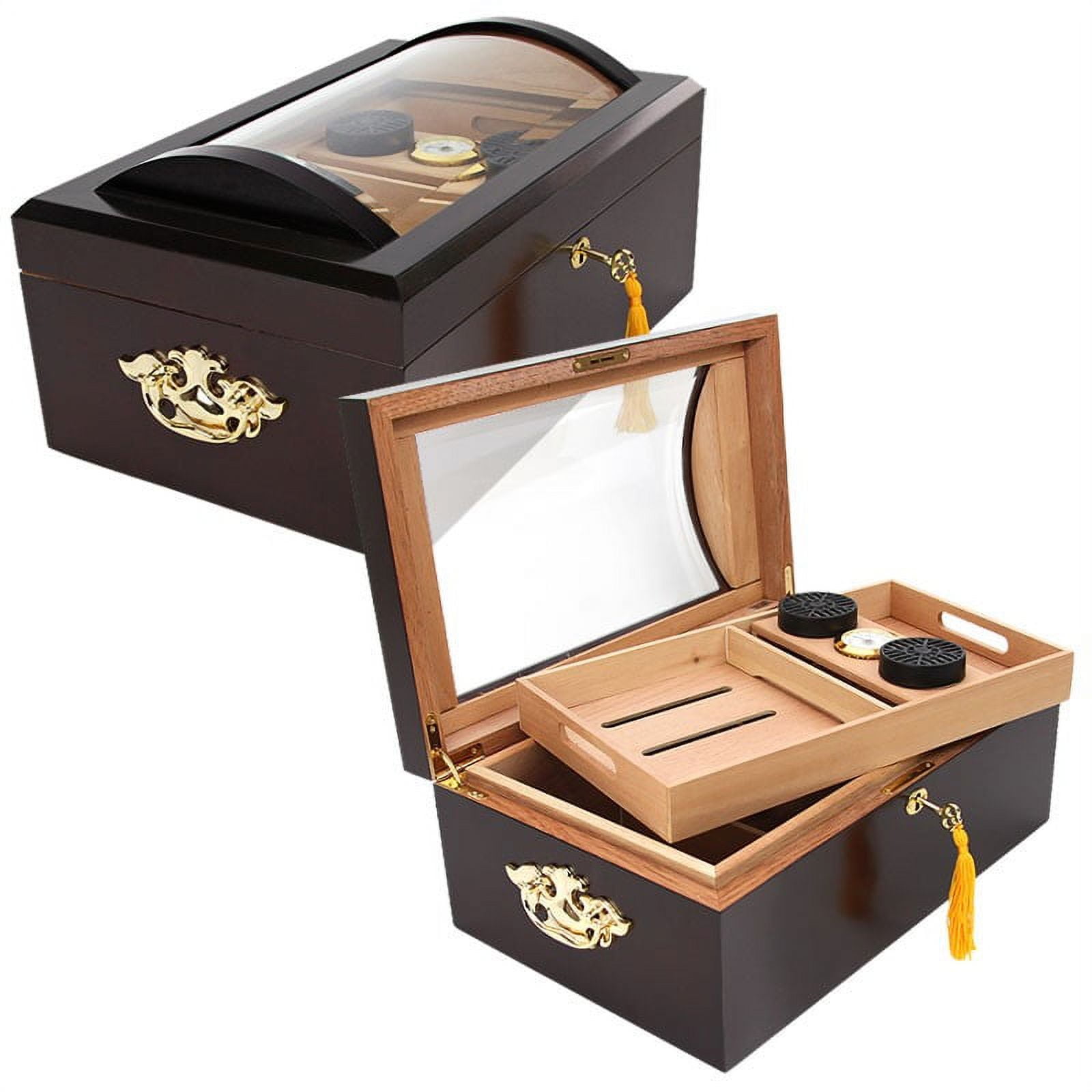 Torino 150-ct Glasstop Dome Humidor (HUM-150RND) - Walmart.com