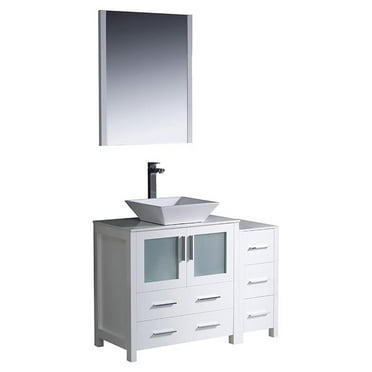 Eviva Axis 72 Inch White Oak Double Sink Bathroom Vanity - Walmart.com