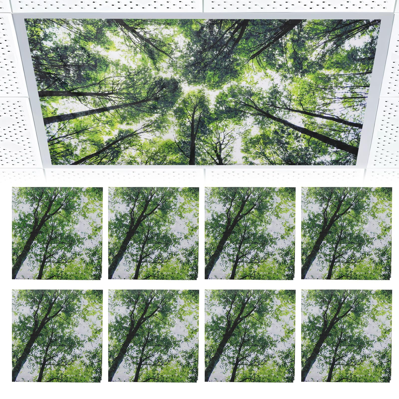 Torixqi 8 Pcs Fluorescent Light Covers for Ceiling Lights Classroom ...