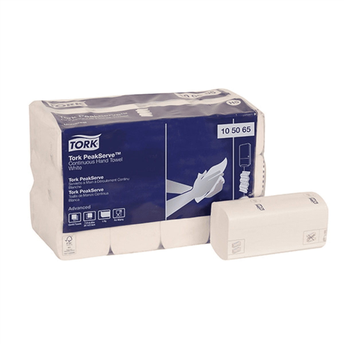 Tork PeakServe Continuous Hand Towel H5, Paper Bathroom Guest Towels ...