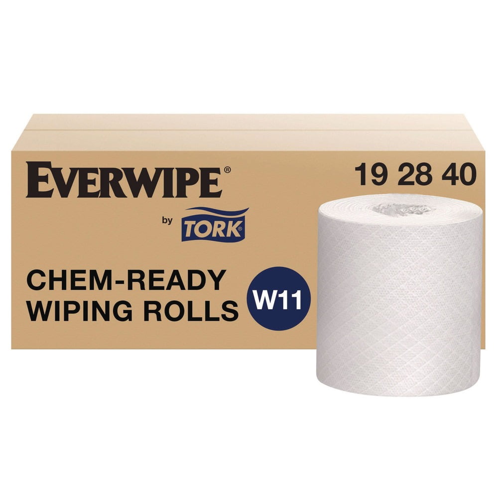 Tork 192840 1-Ply 12 x 5.25 Chem-Ready Wiping Rolls - White (6/Carton ...